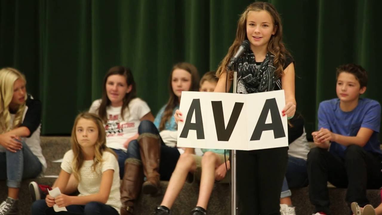 Ava Ballam's 6th Grade Student Council Campaign Speech - YouTube
