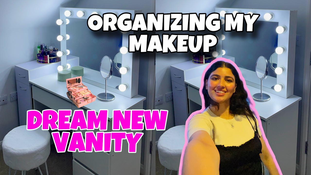 Organizing my NEW Vanity🪞💄 || Finally got NEW Vanity💅 | Vlog 120 # ...