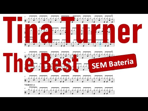 The Best - Tina Turner SEM BATERIA (Drum Sheet - Partitura de Bateria)