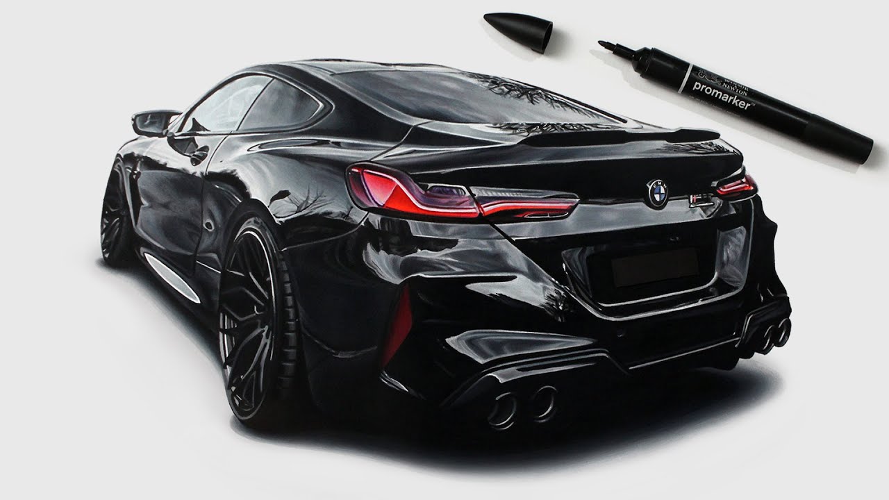 Drawing ZED SLY's BMW M8 Competition! - YouTube