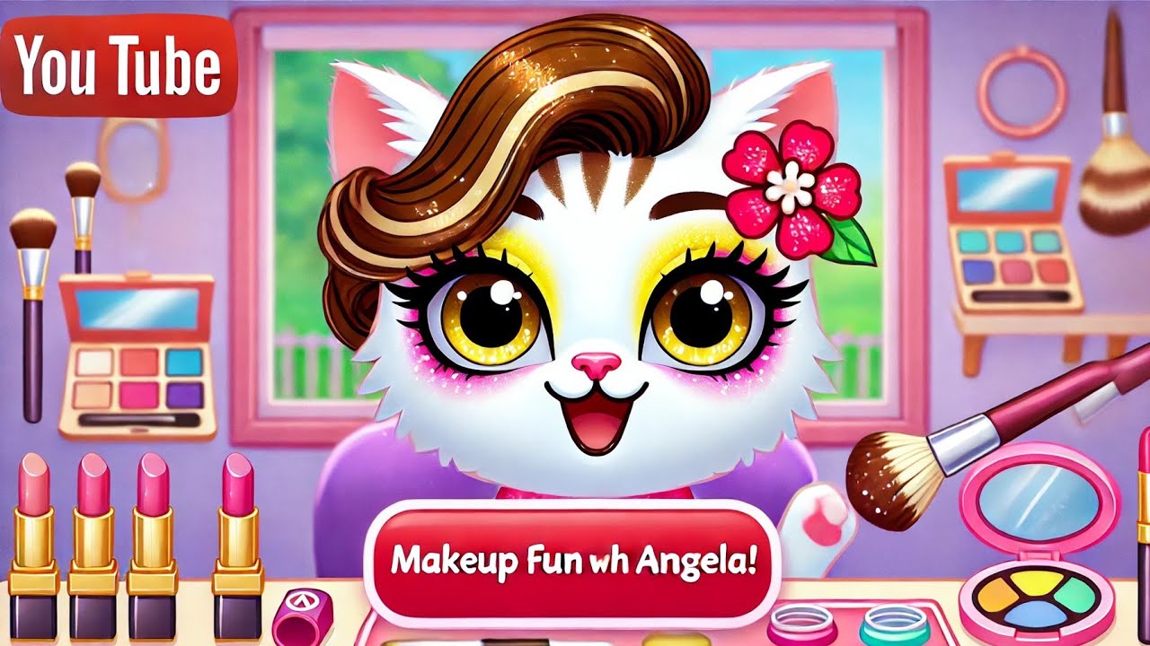 my talking Angela makeup 💄😂 - YouTube