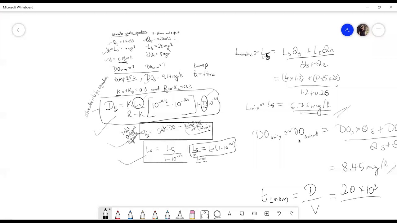 Module 2: Streeter Phelps equation (Part2) - YouTube
