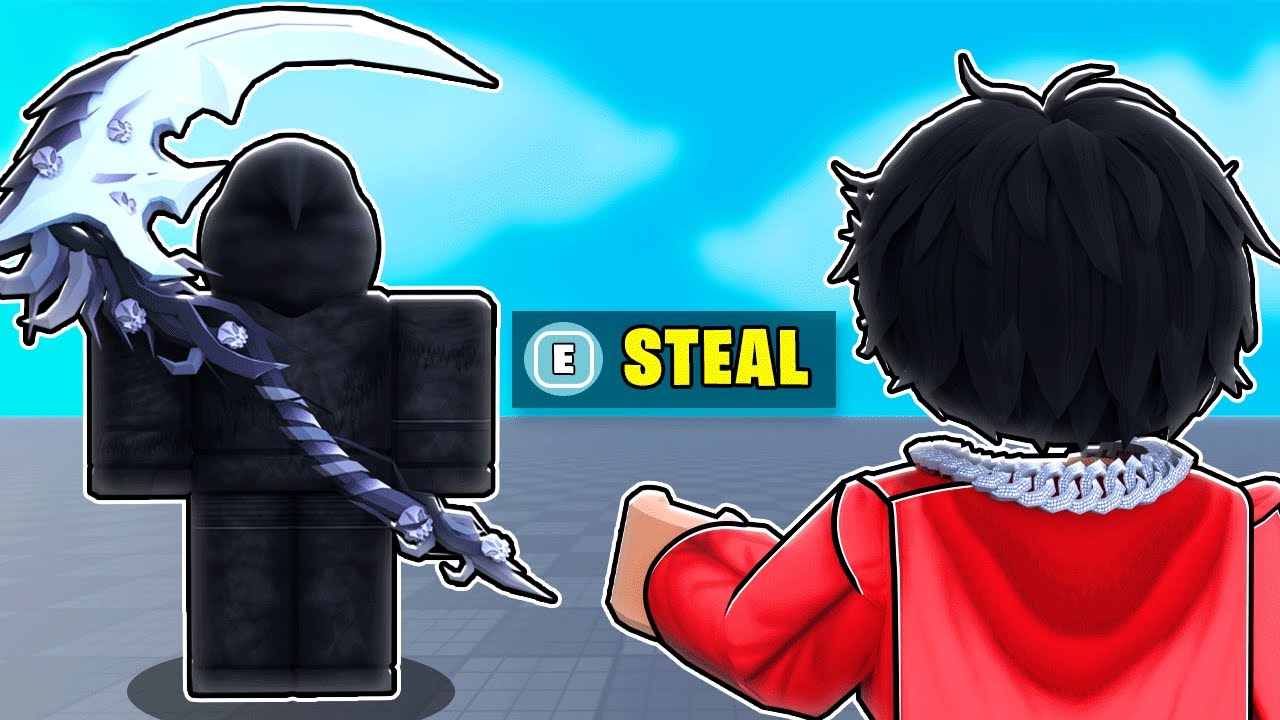 I STOLE the REAPERS SCYTHE.. (Roblox Blade Ball) - YouTube