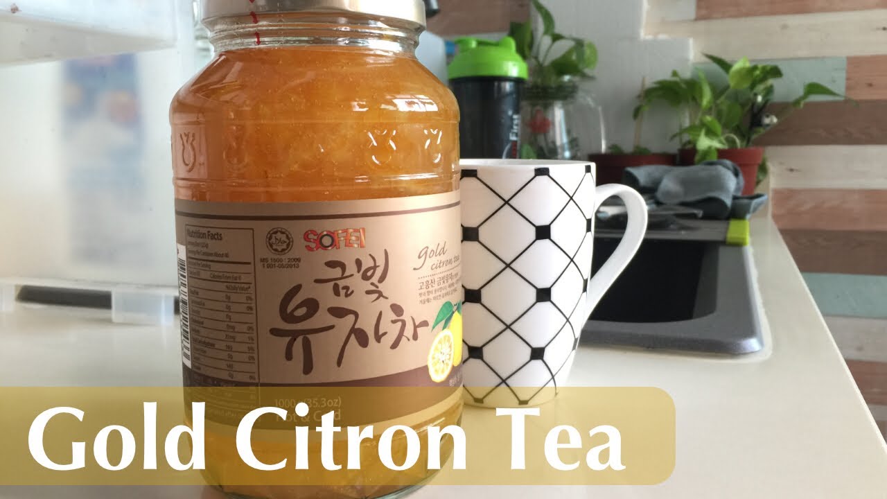Gold Citron Tea (Yuja Tea) heal respiratory issues, such as coughs and ...