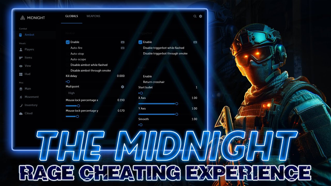 The Midnight Rage Cheating Experience | Top Semi-Rage Cheat? - YouTube