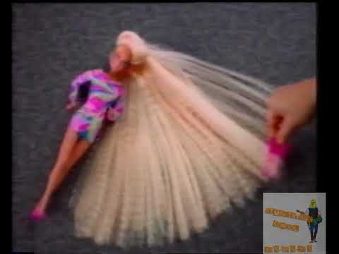 SPOT MATTEL BARBIE SUPER CHIOMA 1992 pubblicità vintage bambola giocattoli anni 90