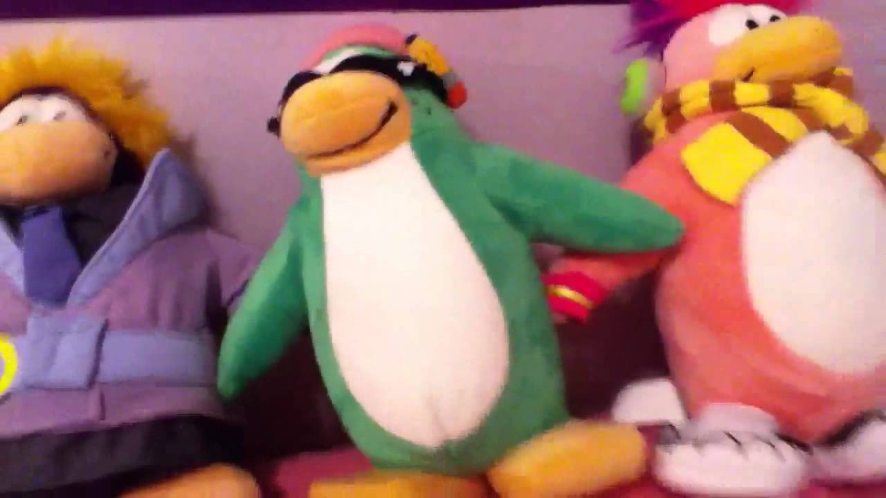 Club penguin plush penguin collection - YouTube