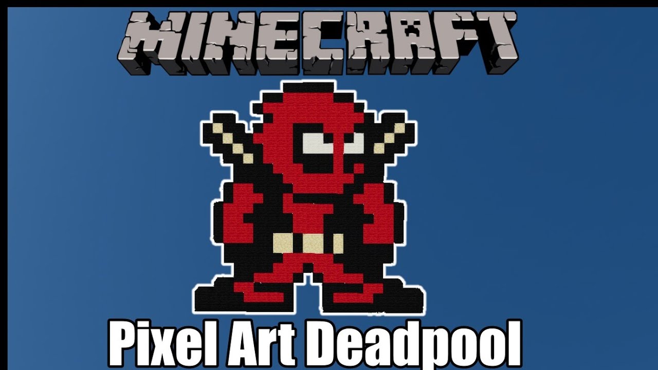 Minecraft - Pixel Art do Deadpool - Tutorial - YouTube