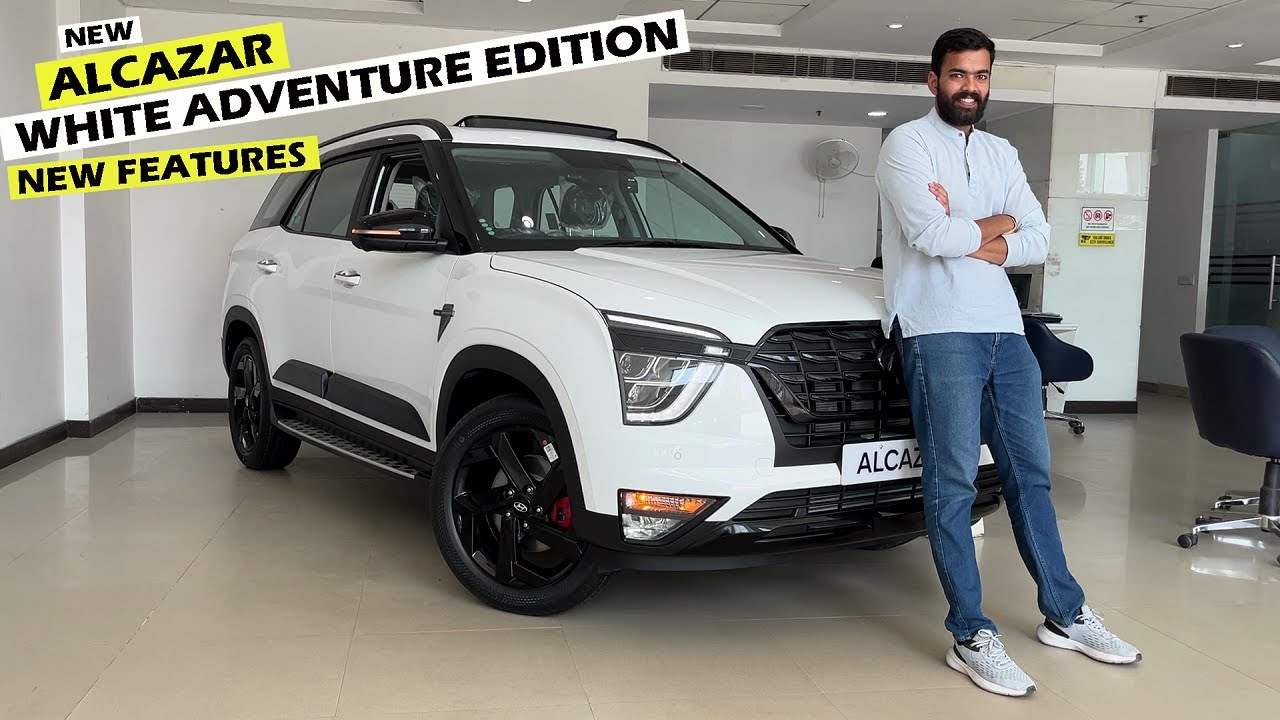 *2023 Updated Features* New Hyundai Alcazar White Adventure Edition ...