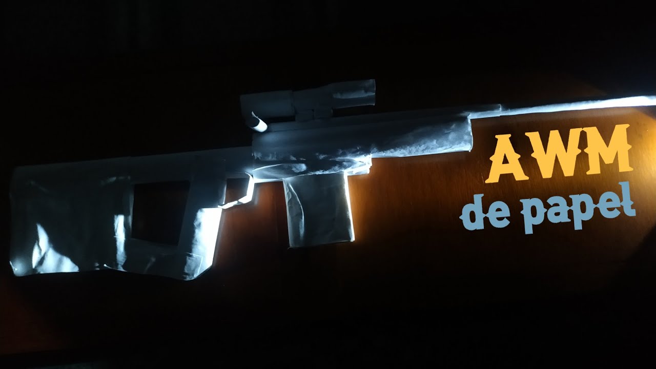 Como hacer una AWM de papel - YouTube