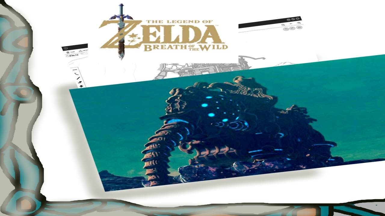 Drawing Devine Beast Vah Ruta (Zelda Botw) - YouTube