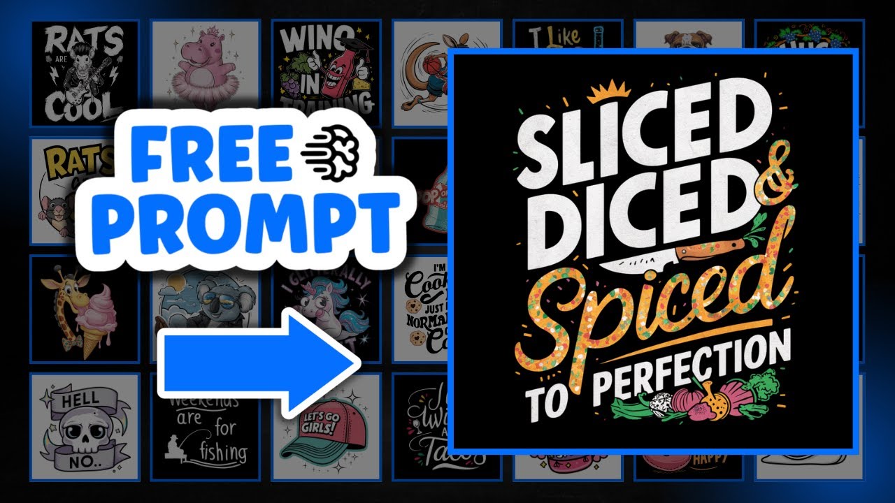 Free Ideogram Prompt for Print on Demand - YouTube