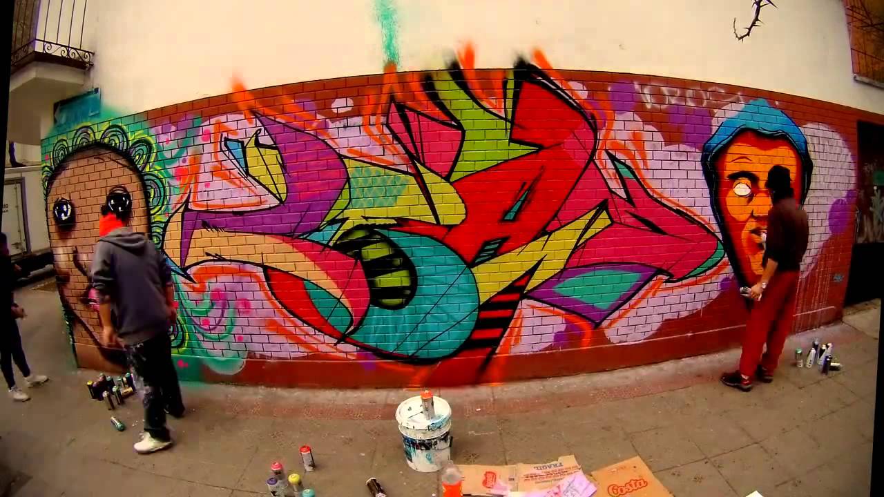 Graffiti Chile Francia - Cami Na/ Cean/ Cos - YouTube