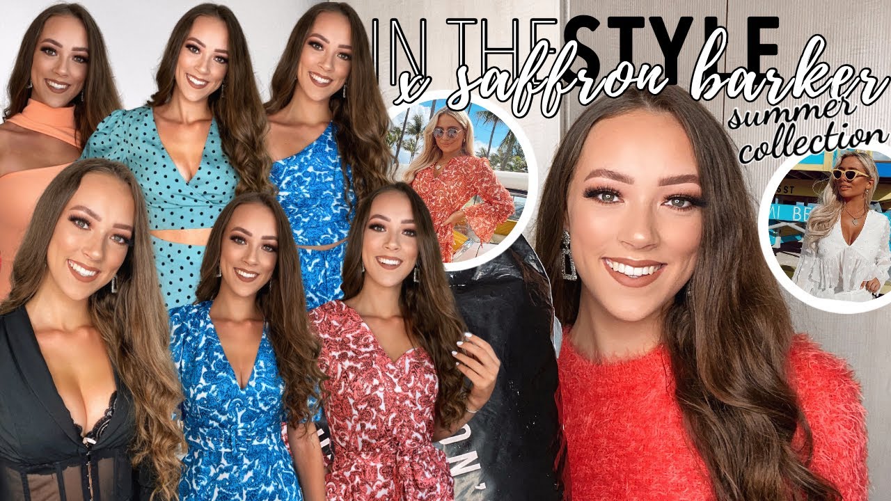 SAFFRON BARKER X IN THE STYLE | SUMMER COLLECTION | £275 Try On Haul ...