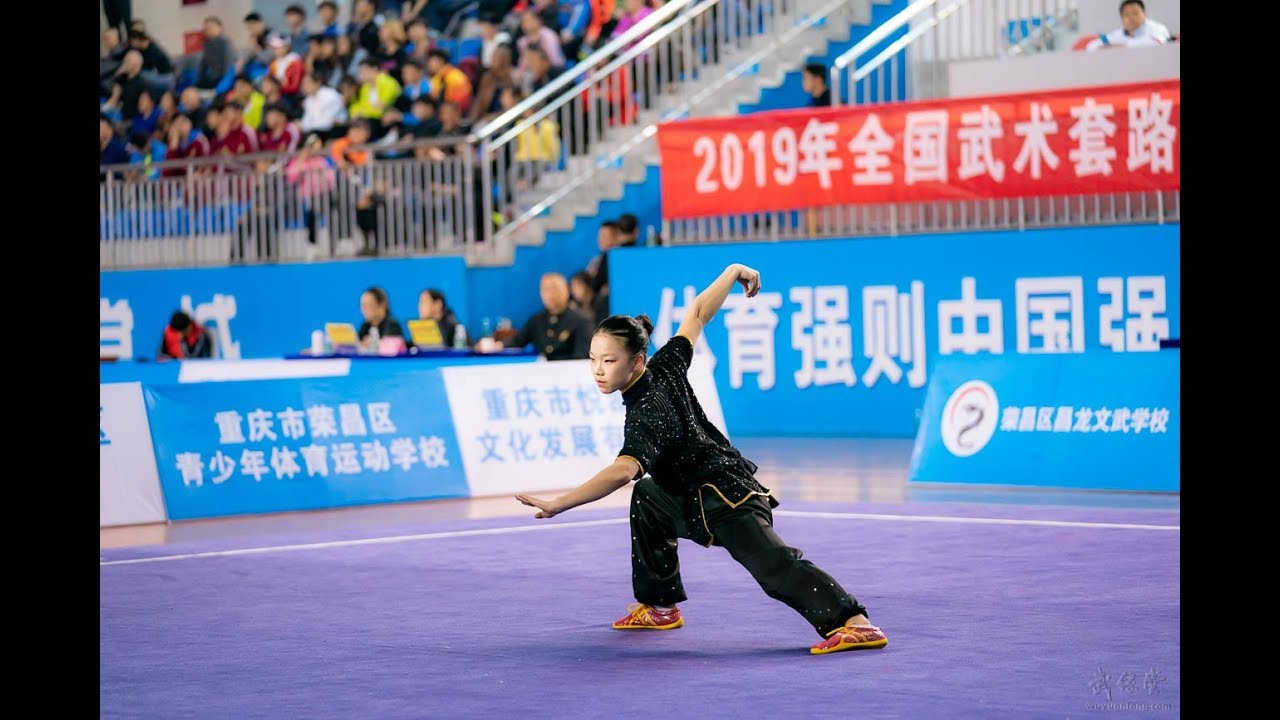 Women's ChaQuan 女子查拳 第16名 吉林队 沈柯妍 8.71分 2019年全国武术套路冠军赛(传统项目) kungfu ...
