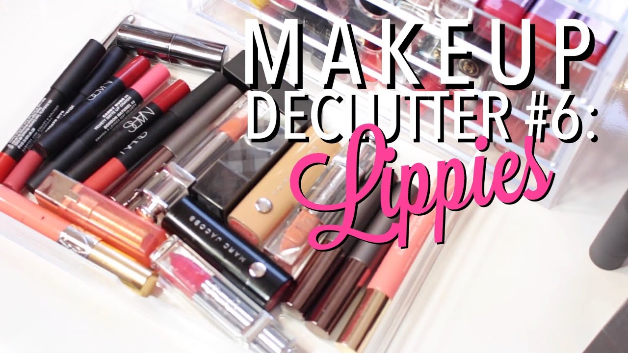 Makeup Declutter #6 | Lip Products - YouTube