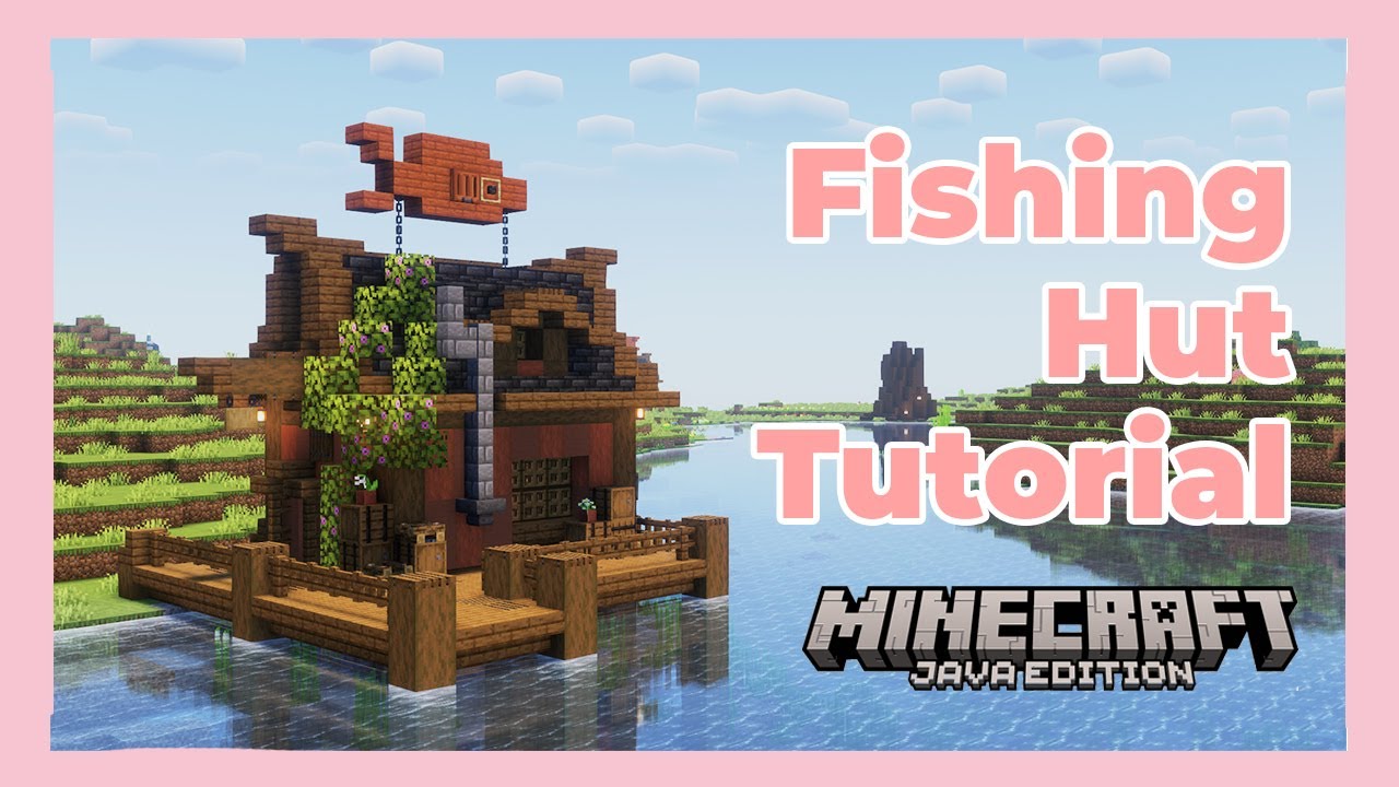 Minecraft Villager Fishing Hut Tutorial! - YouTube