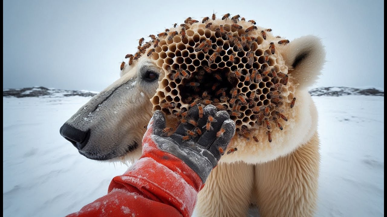 A Large Lion Stung By Millions Of Hornets Has Been Bravely Rescued By ...