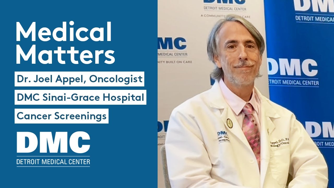 DMC Medical Matters | Dr. Joel Appel - Cancer Care - YouTube