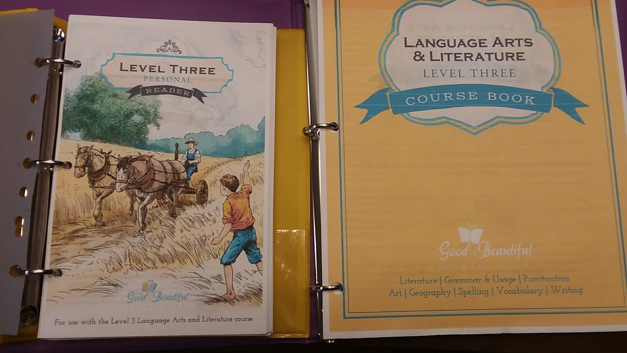 The Good and the Beautiful Language arts. Printed at home using the pdf ...