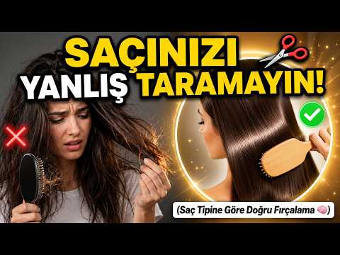 Saçınızı Yanlış Tarıyor Olabilirmisiniz? 💇‍♀️ Saç Tipi Göre Doğru Fırçalama Rehberi!