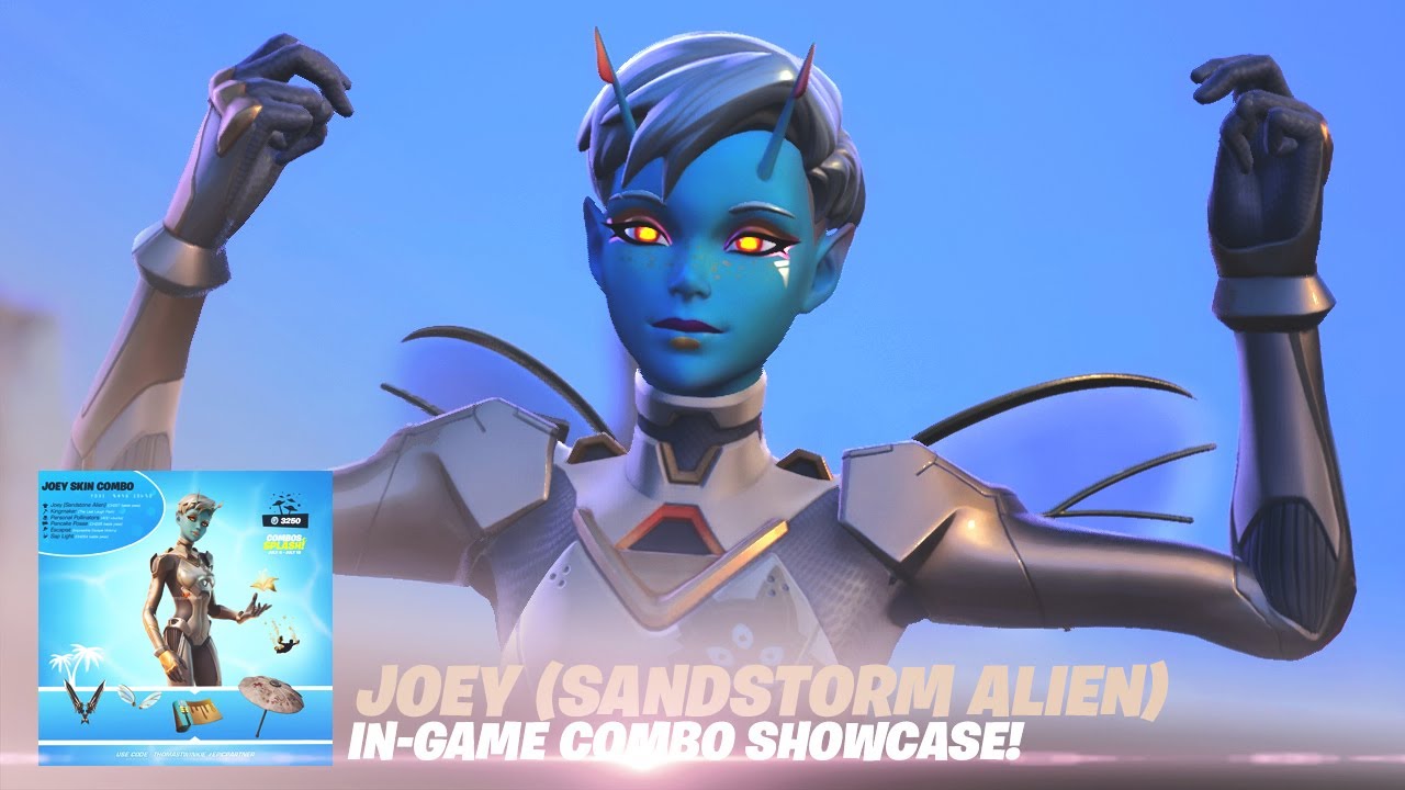BEST COMBO FOR JOEY (SANDSTORM ALIEN) SKIN! (In-Game Gameplay ...