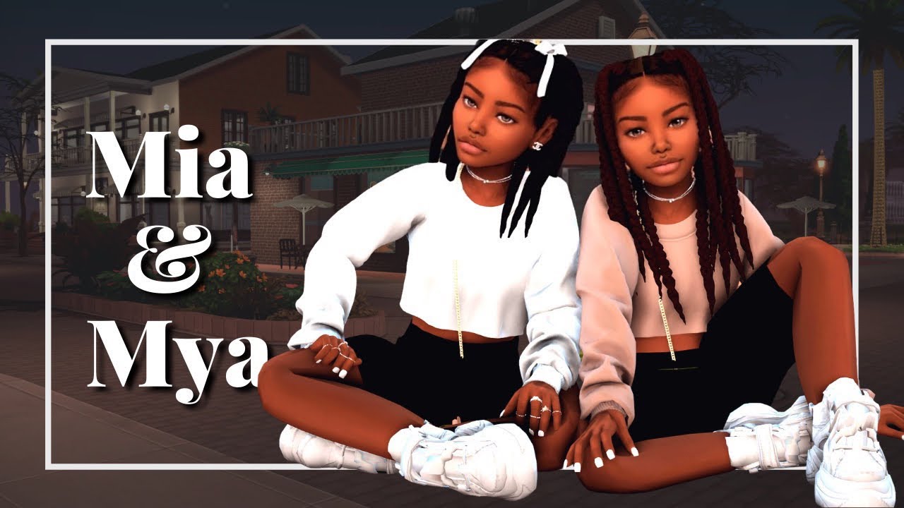 Sims 4 CAS Twins | Mia & Mya - YouTube
