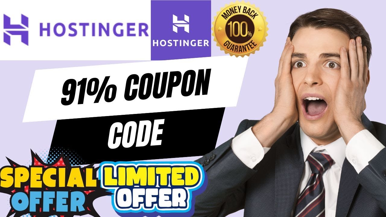 Buy Hostinger Hosting 2024 - 91% Discount Coupon Code Black Friday DEAL! - YouTube