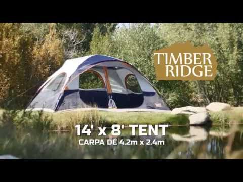 Timber Ridge Tents 14' x 8' Dome Tent Setup - YouTube