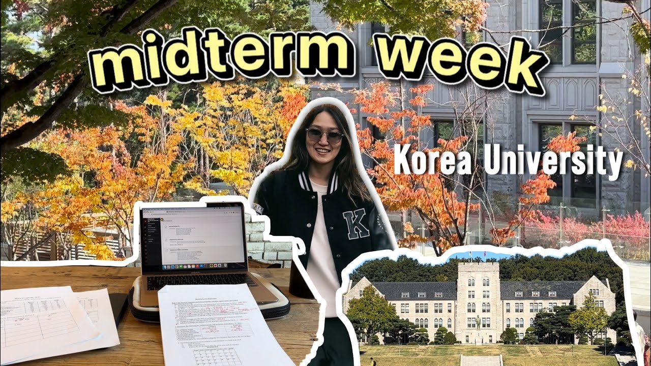 MIDTERMS WEEK VLOG | продуктивная неделя в корейском университете ...
