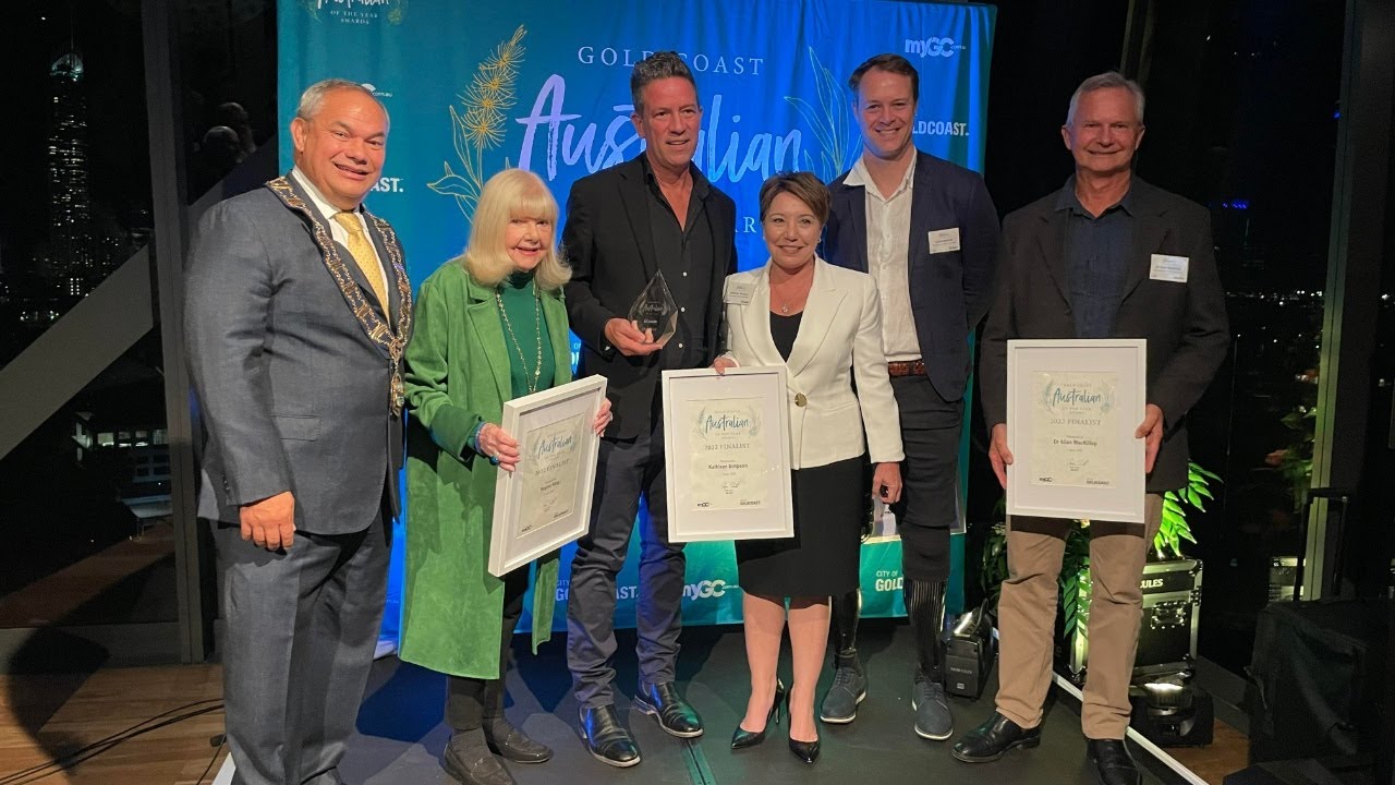 Dr Hal Rice named Gold Coast Australian of the Year - YouTube