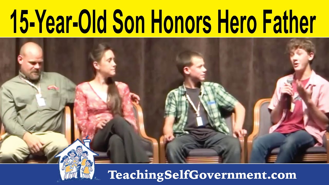 Happy Family: 15-Year-Old Son Honors Hero Father - YouTube