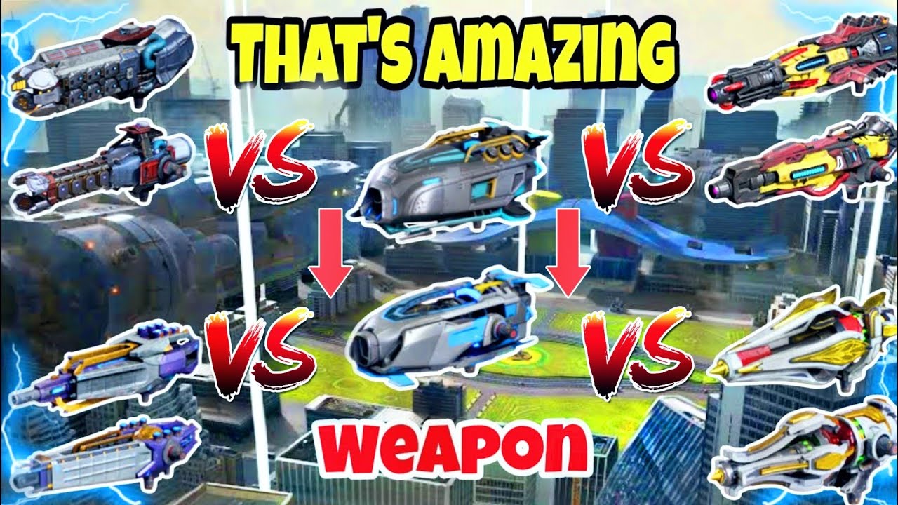 [WR] 🔥[Nerf] Veyron Evora VS Maha Vajra, Dazzler, Gargantua, Glaive Weapon Comparison |War ...