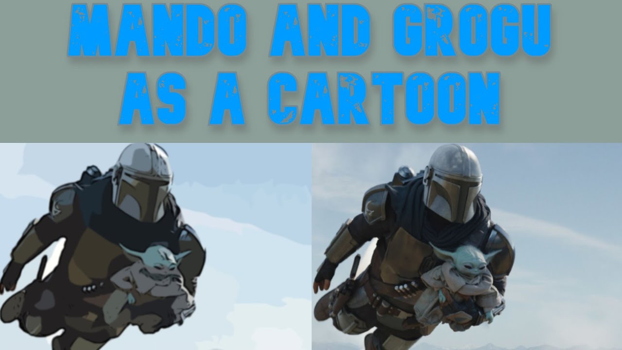 Mando And Grogu As A Cartoon - YouTube