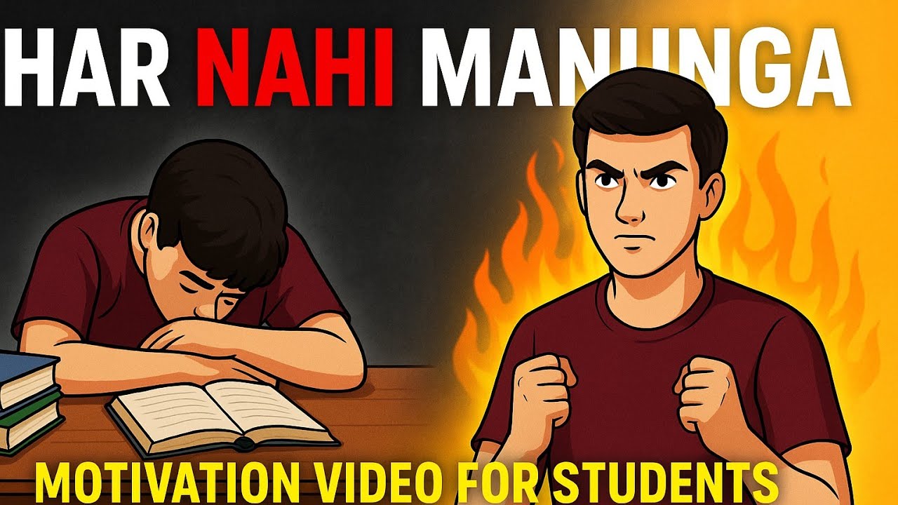 "Har nhi manunga | motivation video for students | Never give up ...