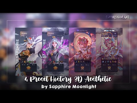 4 Preset History 3D Aesthetic | Sapphire Moonlight - YouTube
