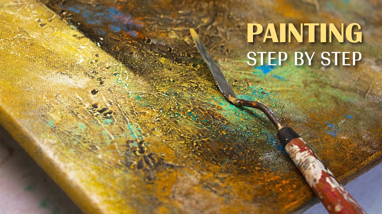 Abstract Painting Made EASY | Abstract Art Tutorial 30 | Creating ...