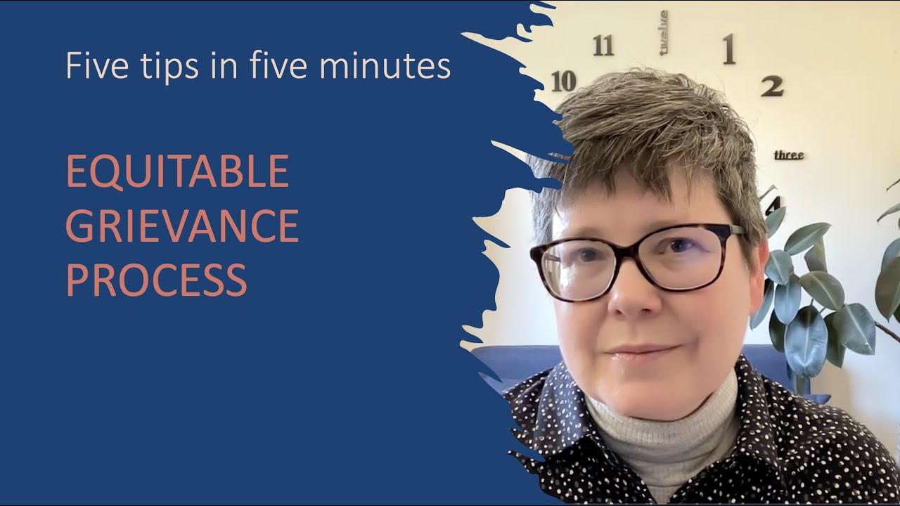 Equitable grievance process - YouTube