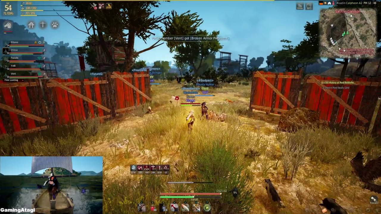 Black Desert - More than 1 hour Sausan Grind to lvl 55 - YouTube