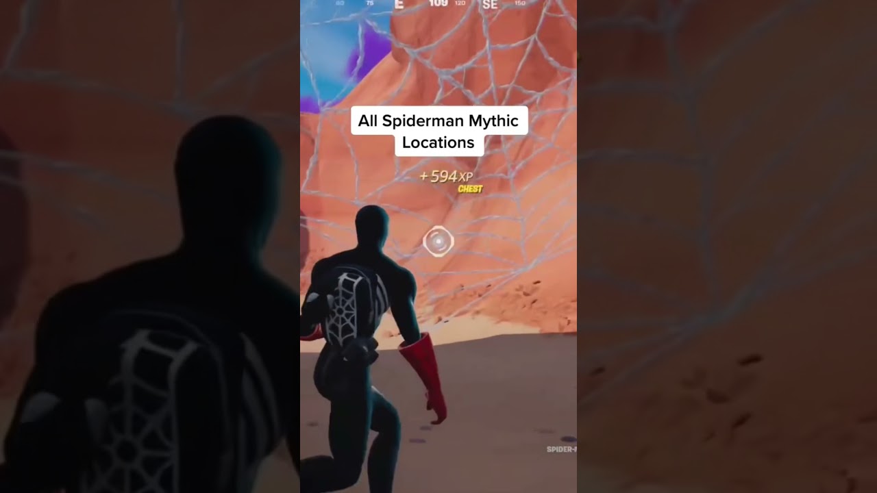 All spider-man mythic locations in fortnite - YouTube