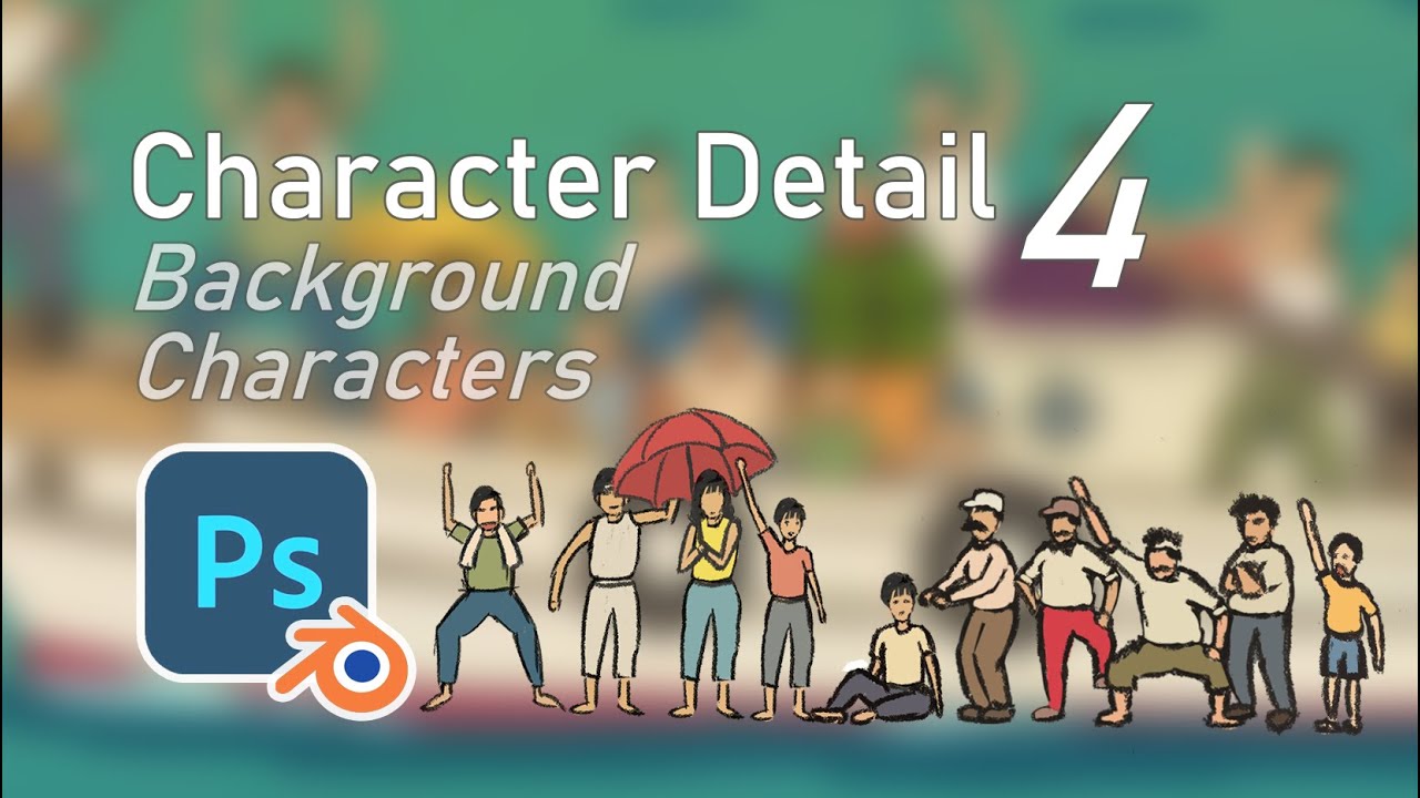 Make Art with Me | Chill Ride Pt.29 | Character Detail 4 - Background ...