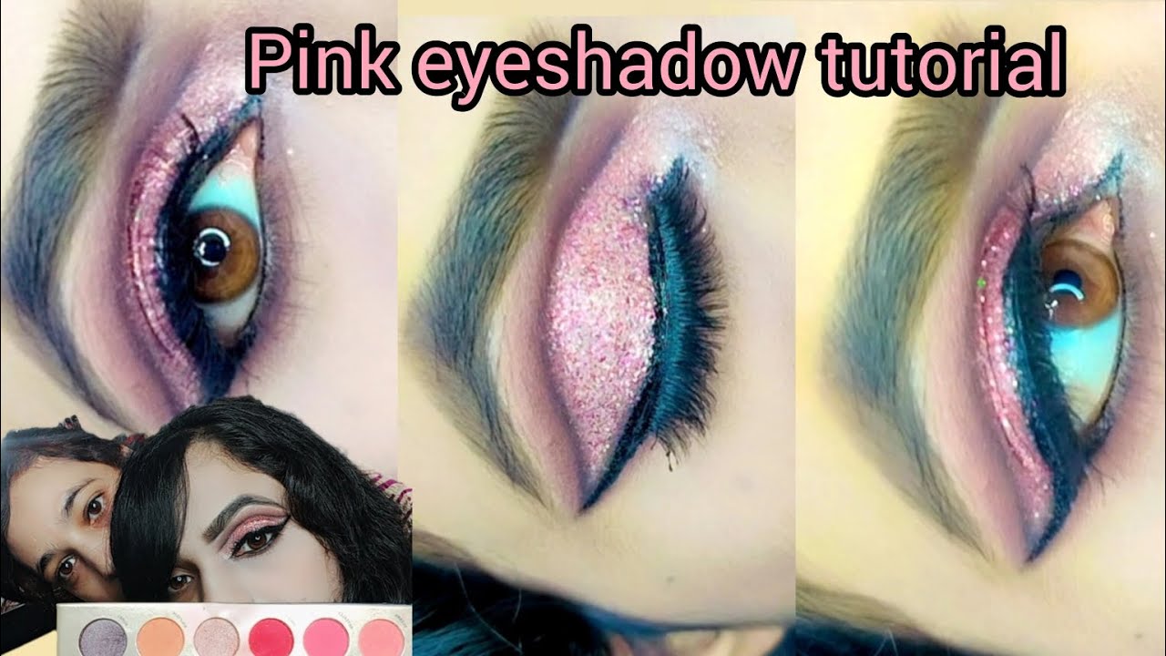 Pink Eyeshadow Tutorial||Pink Eyeshadow Kaise Karen|| - YouTube