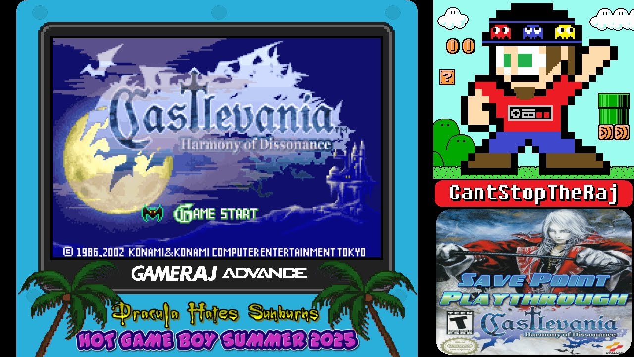 *HOT GAME BOY SUMMER* Castlevania Harmony of Dissonance (Save Point ...