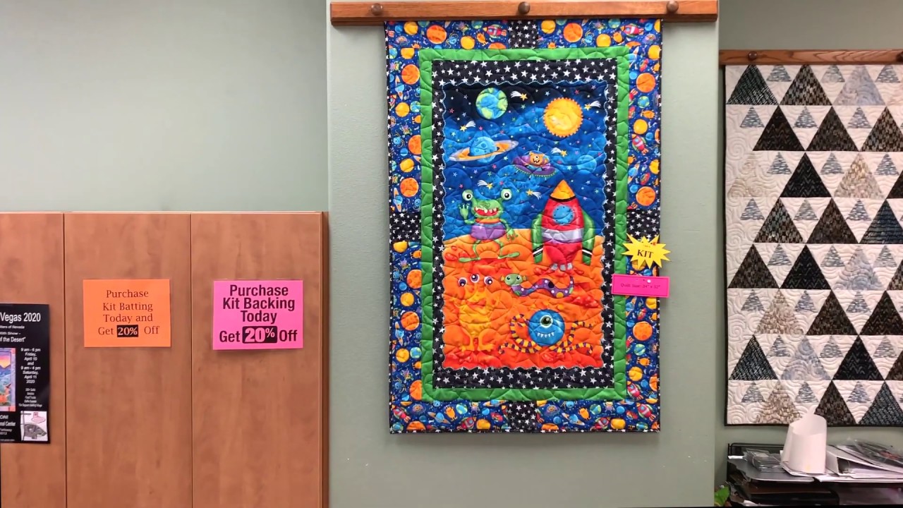 Cute Alien-themed Kid's Quilt - YouTube