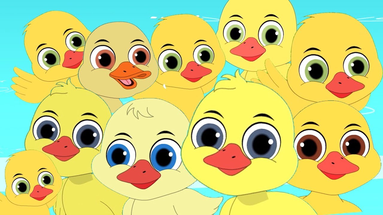 Ten Little Ducklings | Kids Learning & Nursery Rhymes by Super Kids ...