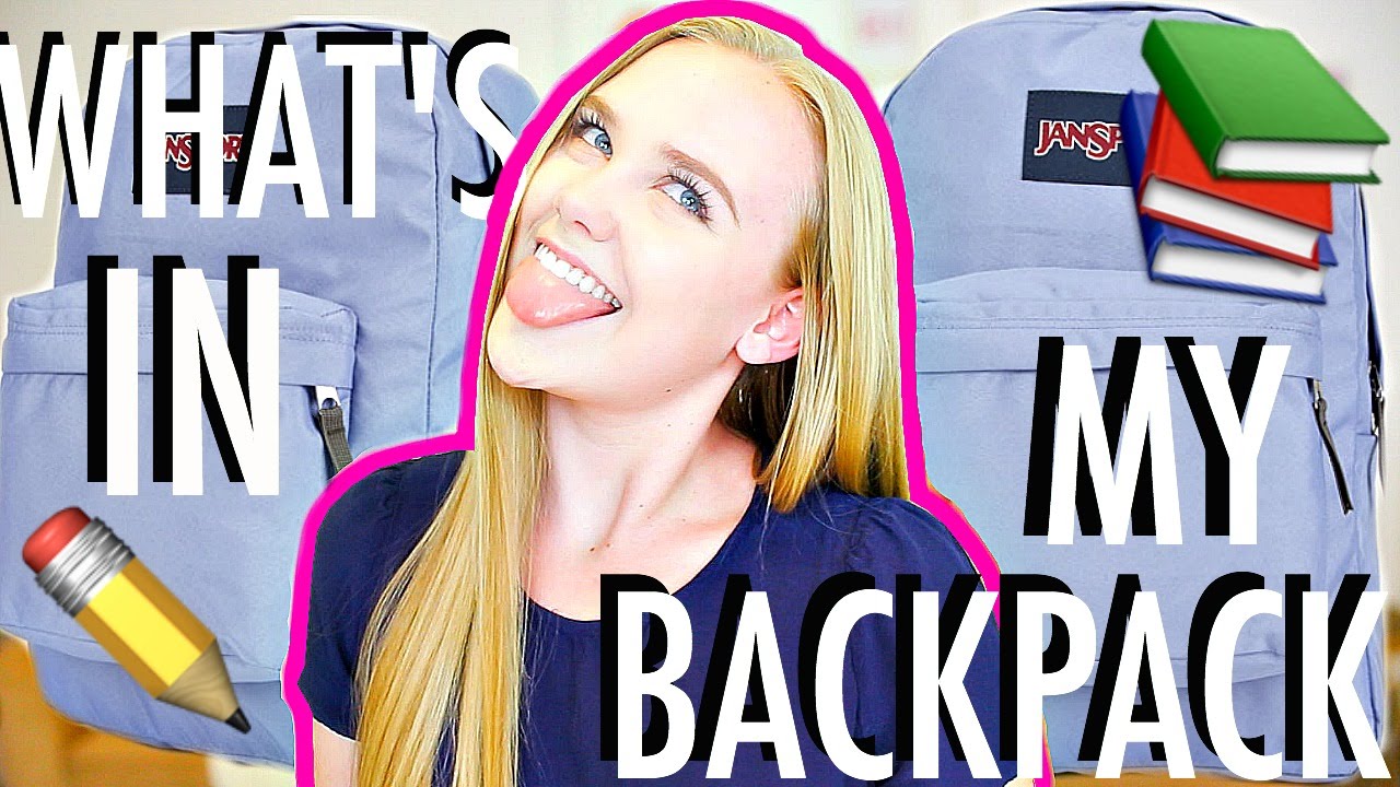 What's In My Backpack 2016 - YouTube