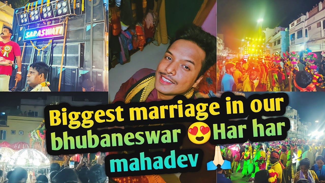 Biggest marriage procession in our bhubaneswar 😍Har har mahadev 🙏🏻 ...