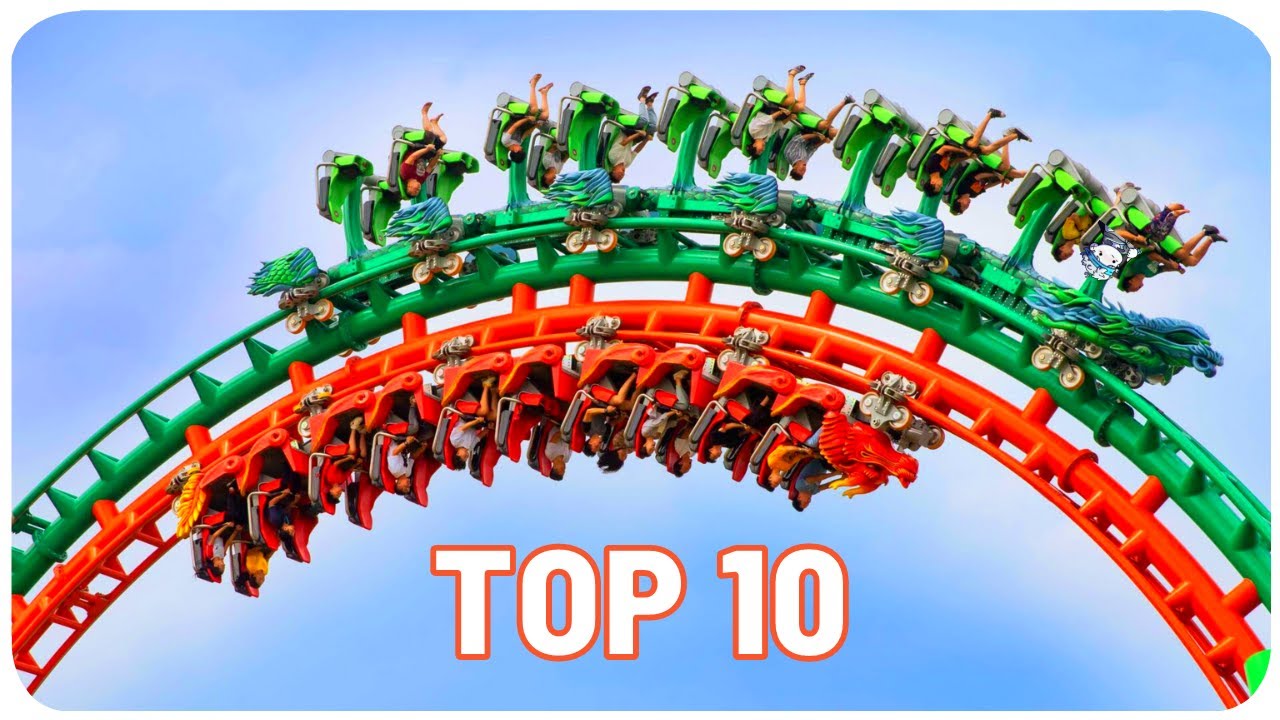 Top 10 Dueling Coasters in the World - YouTube