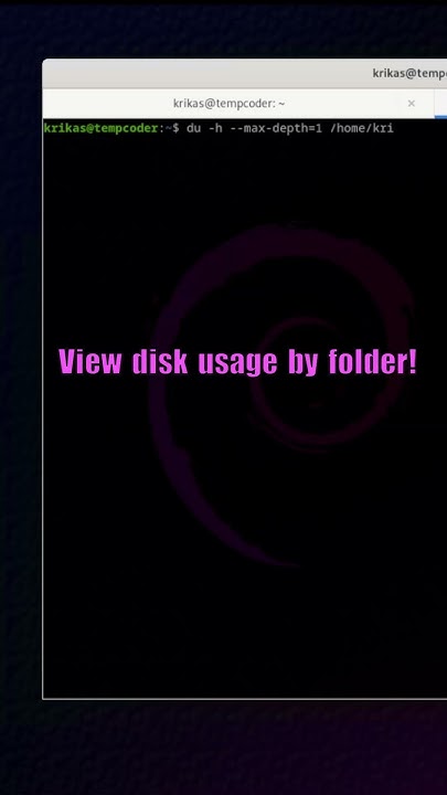 Tech Hack Linux Disk Usage Viewer Sysadmin Techtips Bash Linux