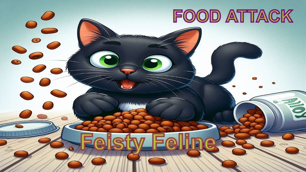 Party Cat Food ATTACK #Cats #pets - YouTube